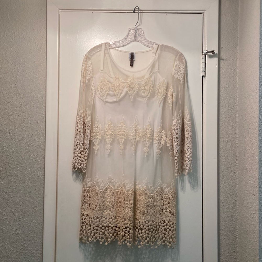 Shear Dress With Detachable Slip With Built In Bra. I… - Gem